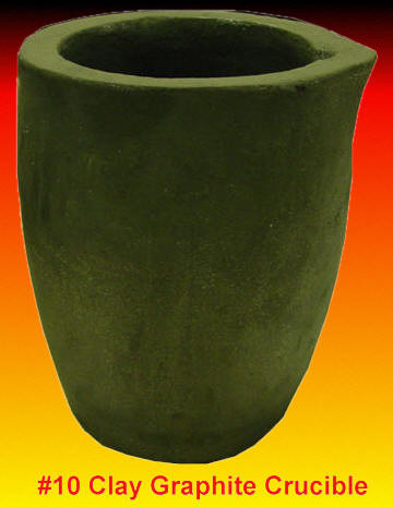 #10 Standard Clay Graphite Crucible - Crucibles - Equipment